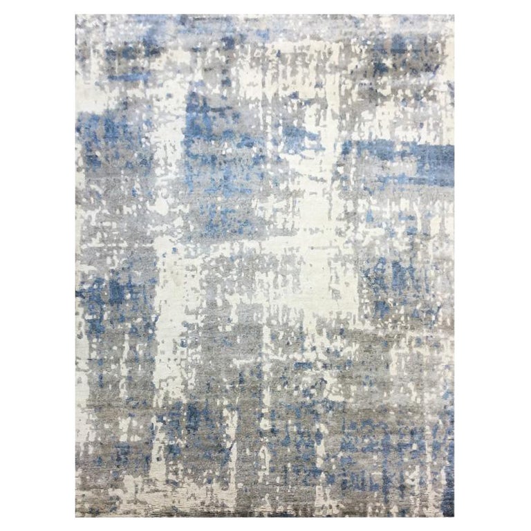 Contemporary Rug Wool and Silk Design. For Sale at 1stDibs