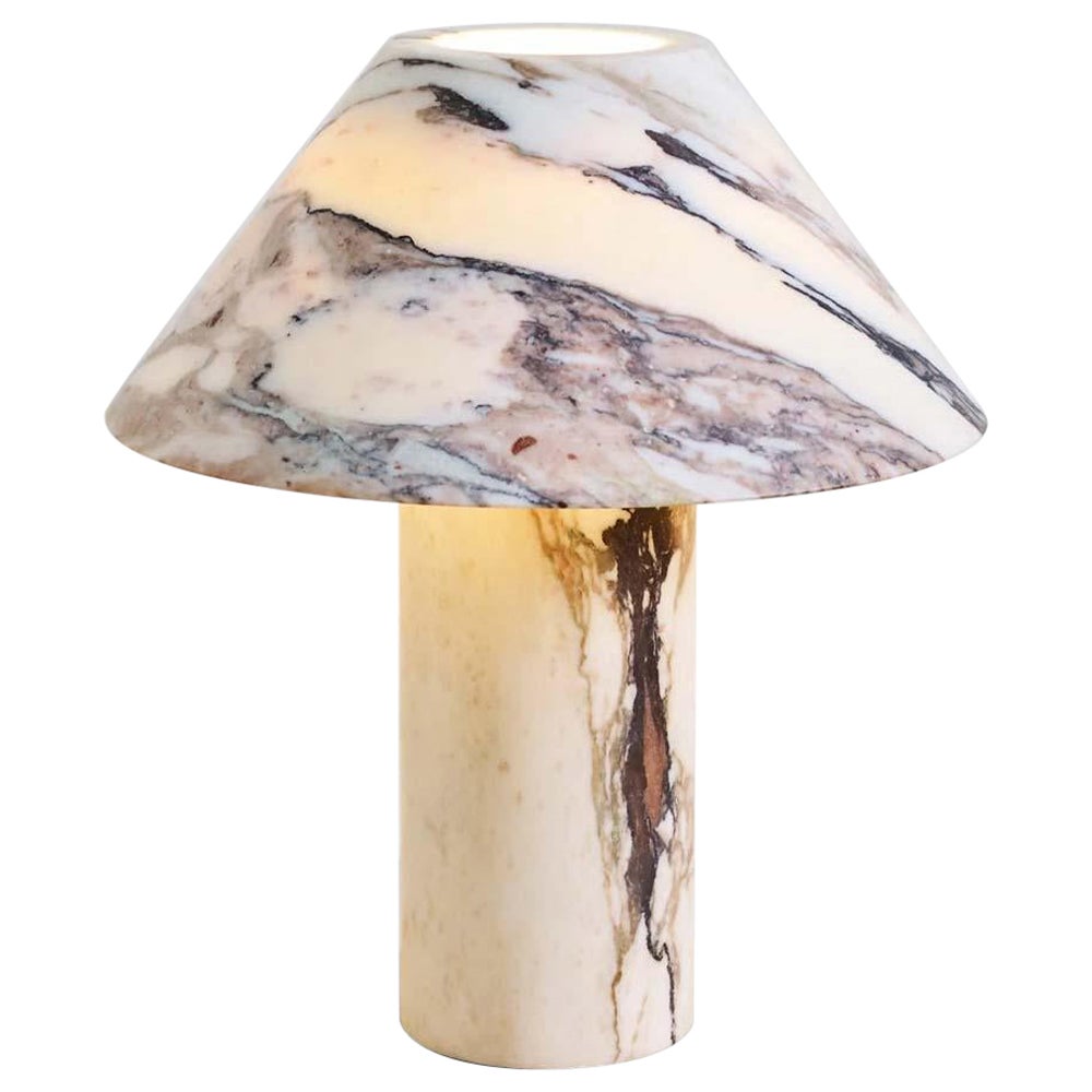 Pillar Lamp Calacatta Viola at 1stDibs