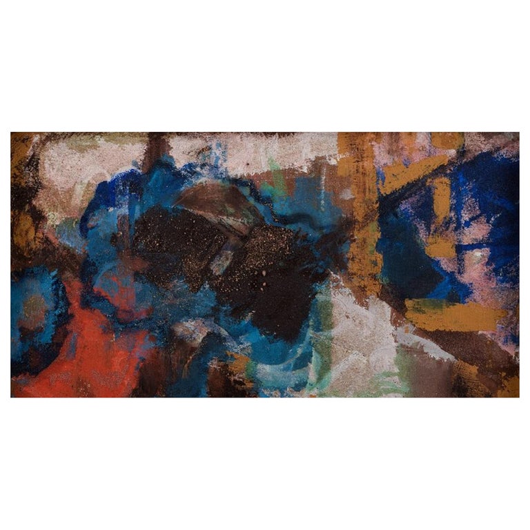 German expressionist. Expressionist composition, oil on panel. Dated ...