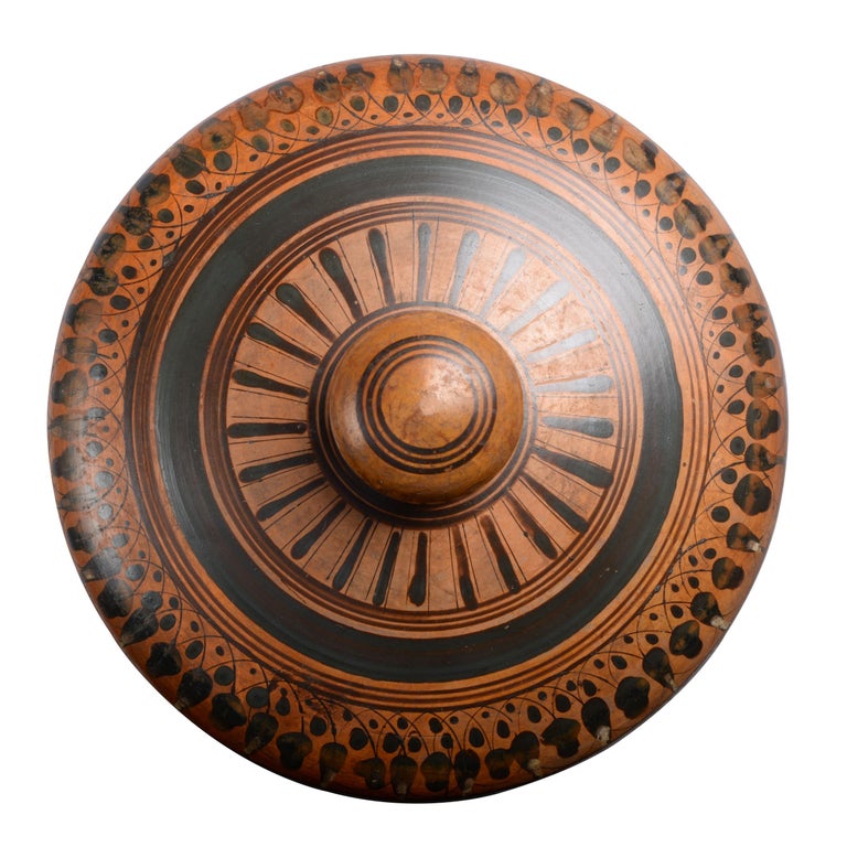 Rare Ancient Greek Attic Pyxis Cosmetics Box For Sale at 1stDibs