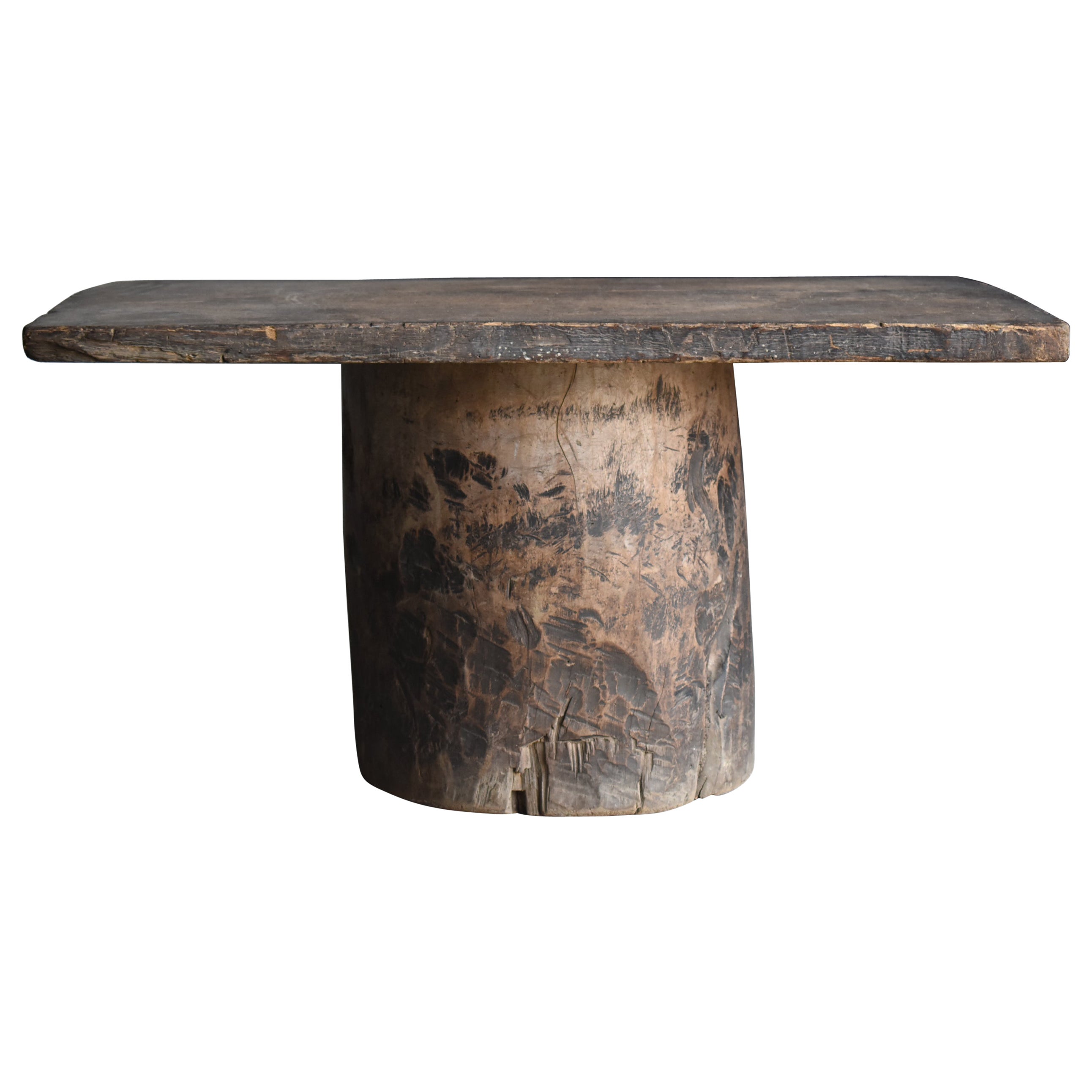 Japanese Antique Wabi Sabi Table 1860s-1900s / Primitive Mingei Coffee ...