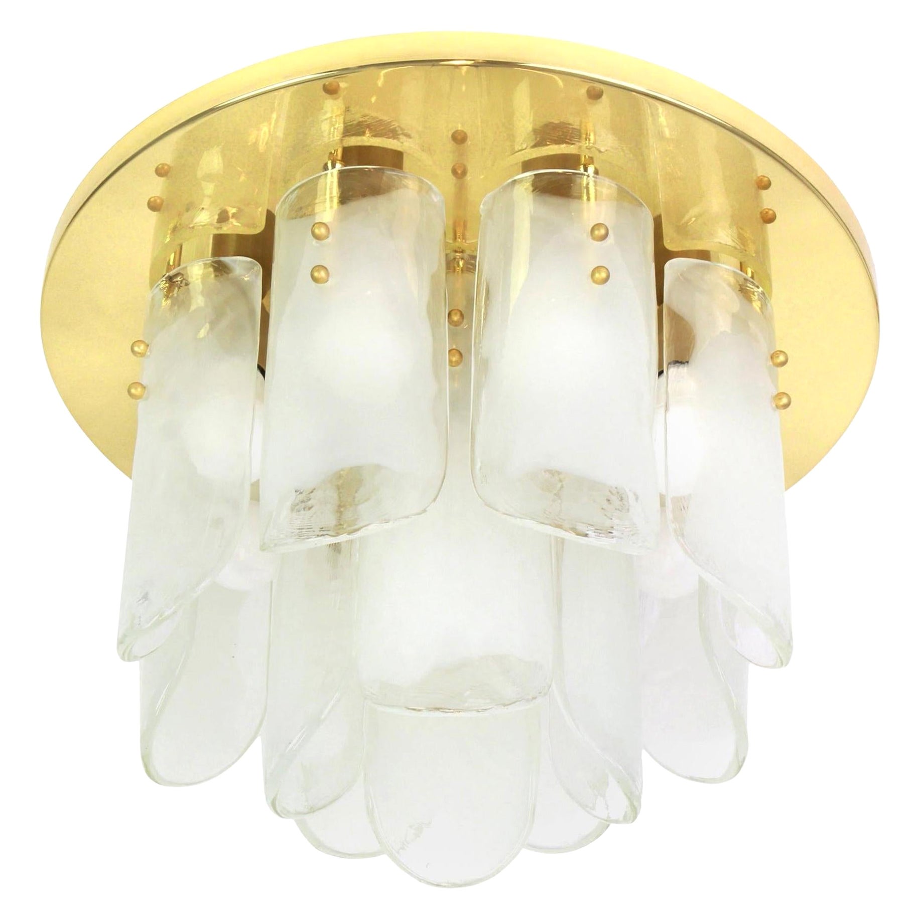 Vintage Brass Sputnik Light Fixture at 1stDibs