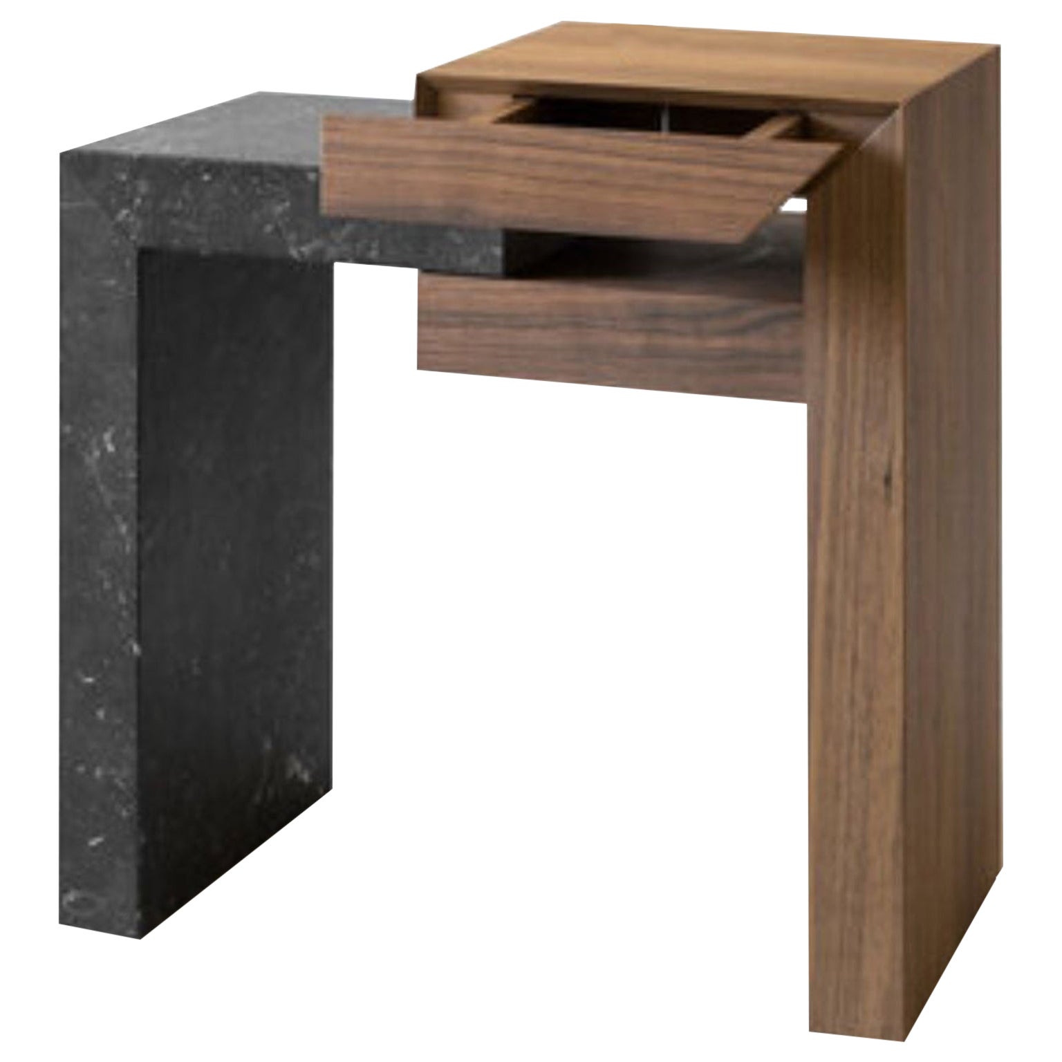 Yume Oak + Nero Marquina Stone Bedside Table by Joyful Homes For Sale ...