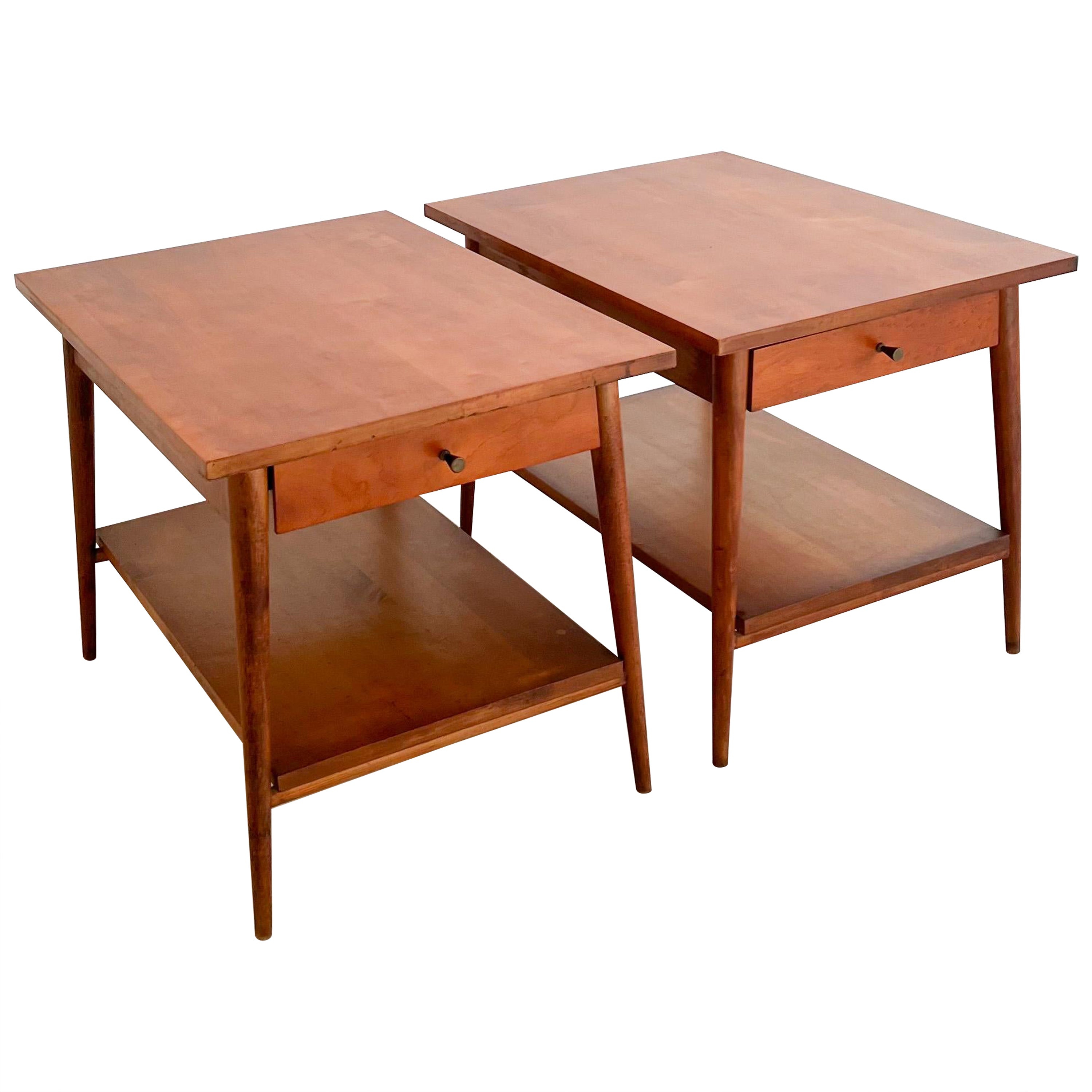 Pair of Mid Century Paul McCobb for Winchendon End Tables, Planner Group Series at 1stDibs
