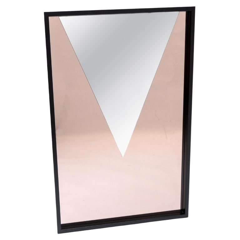 Bespoke Rectangular Geometrical Mirror, Early 1980s For Sale at 1stDibs