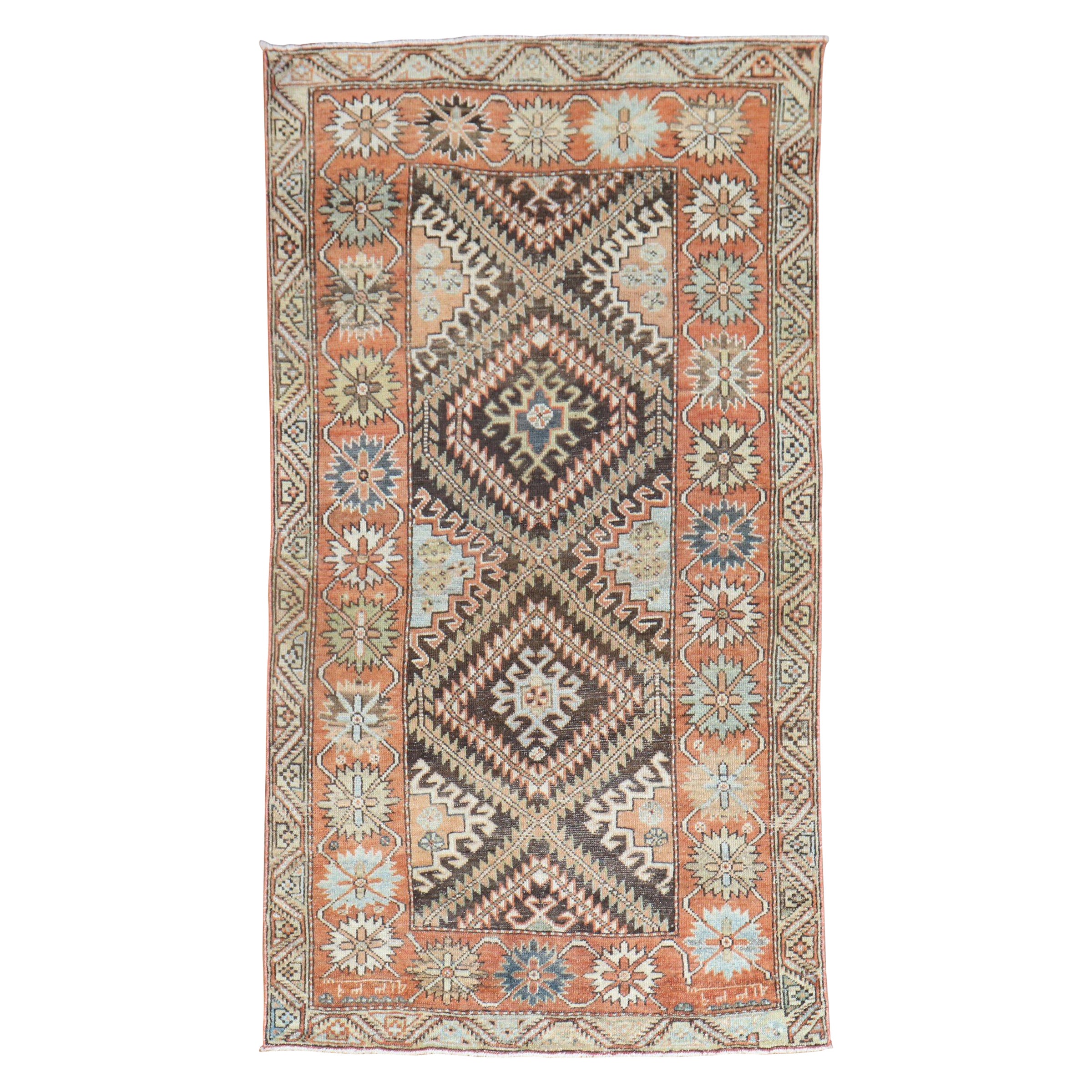 Antique Persian Kurd Rug with Tribal Style For Sale at 1stDibs
