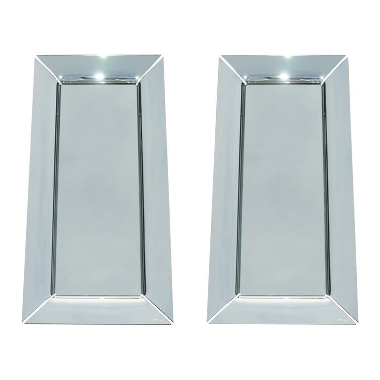 PAIR OF SUBLIME DESIGNER PHILIPPE STARCK FIAM CAADRE WALL MiRRORS 155CM ...