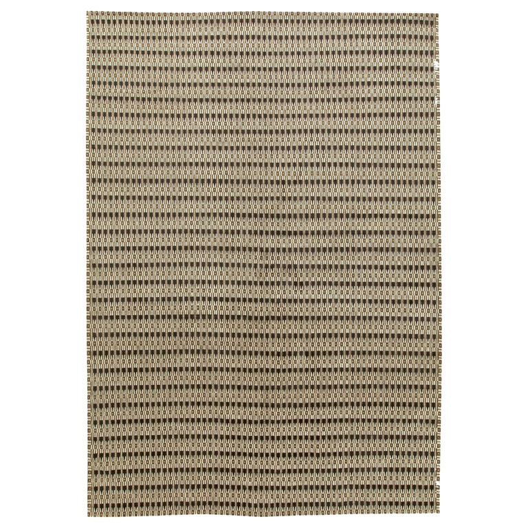 Contemporary Art Deco Style Handmade Wool Rug by S. Siegel for Doris ...