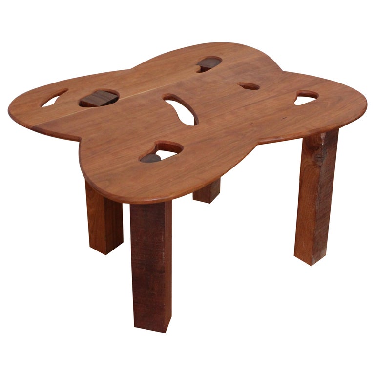 Teak, Walnut, Cherry wood coffee table by Yuki Grey For Sale at 1stDibs
