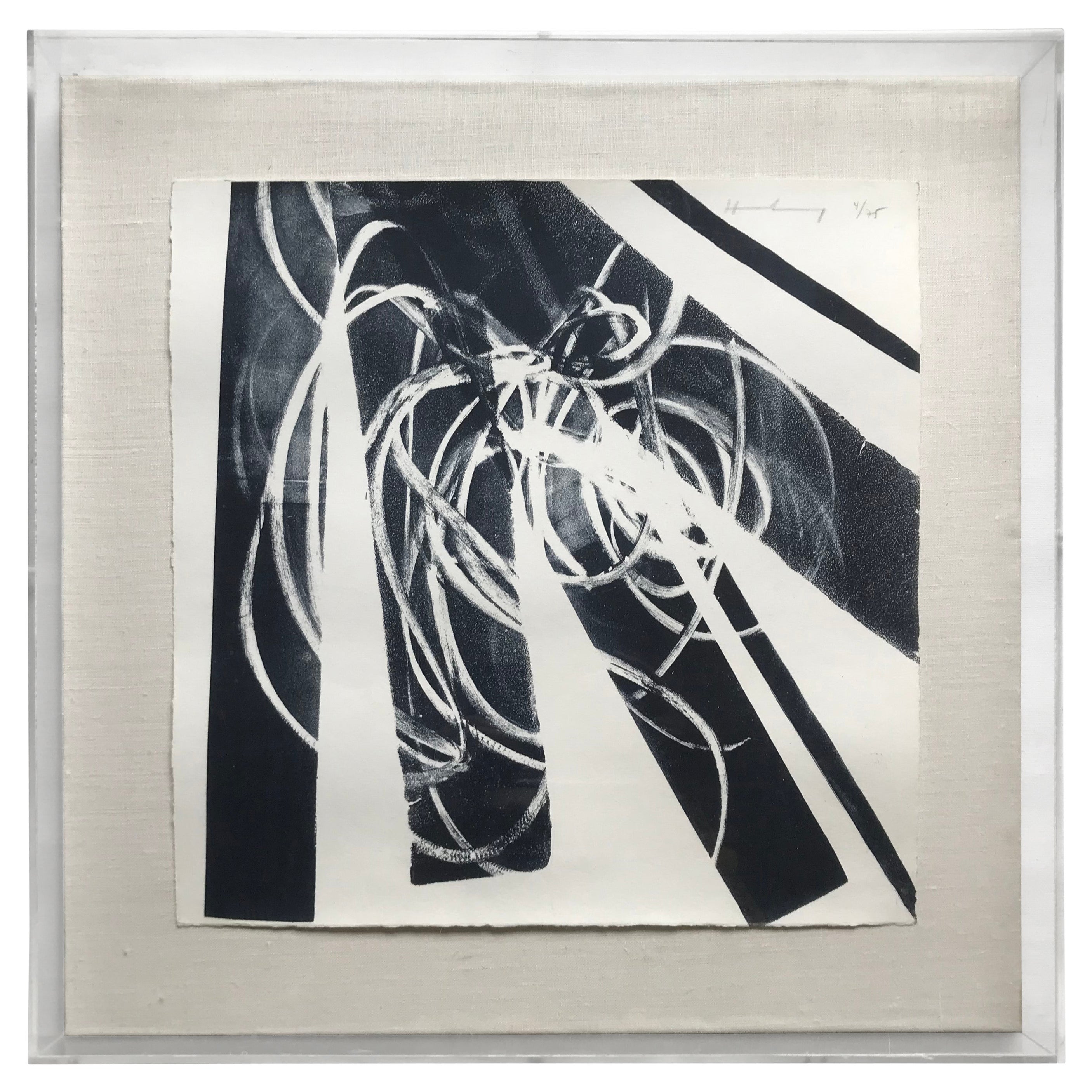 Abstract Lithograph by Hans Hartung, edited by Galerie de France at 1stDibs