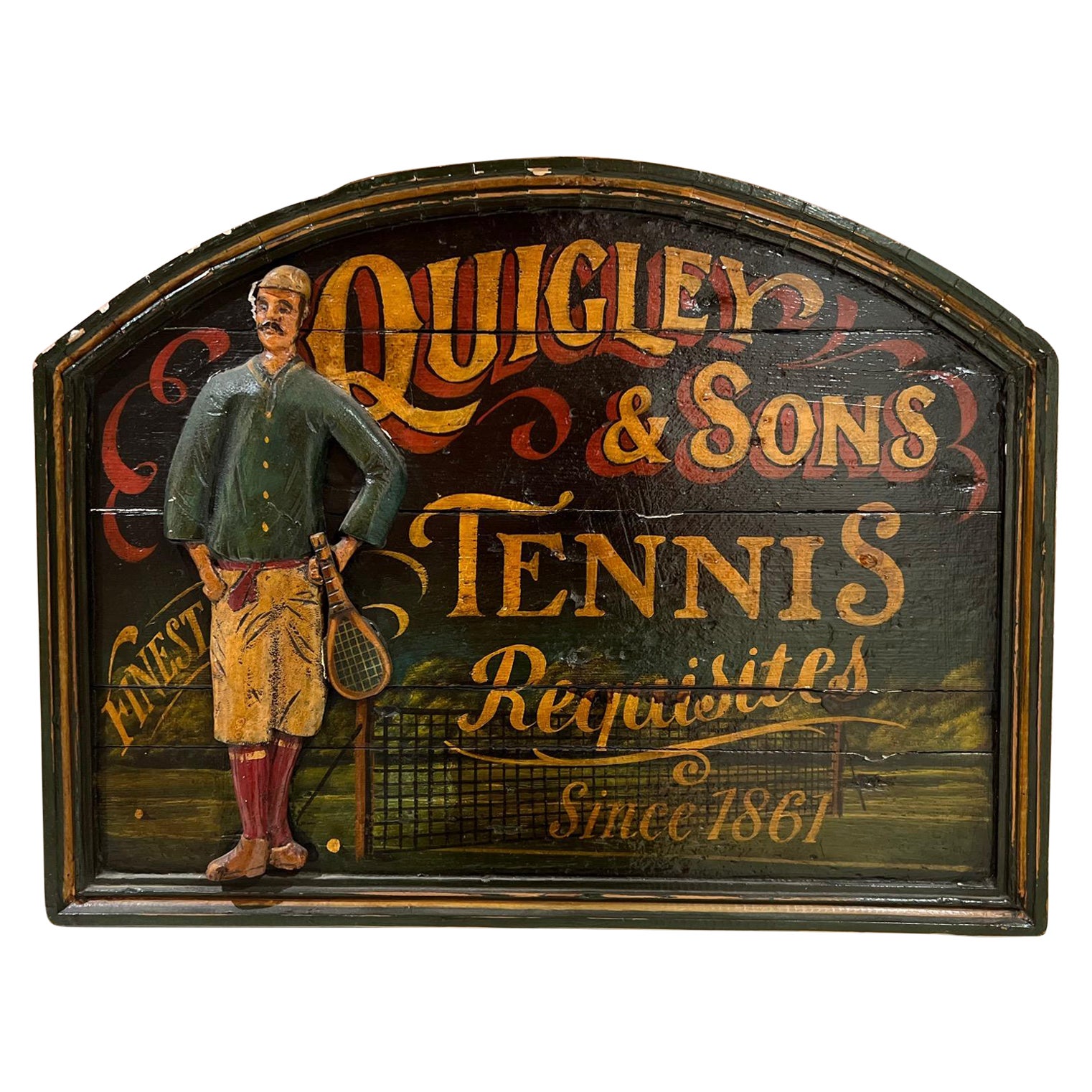 Large Old Hand Painted Wooden Sign for J.Drayton St Ives Cornwall ...