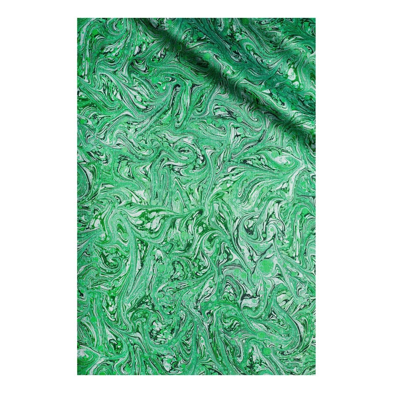 Meredith Green Velvet Fabric For Sale at 1stDibs
