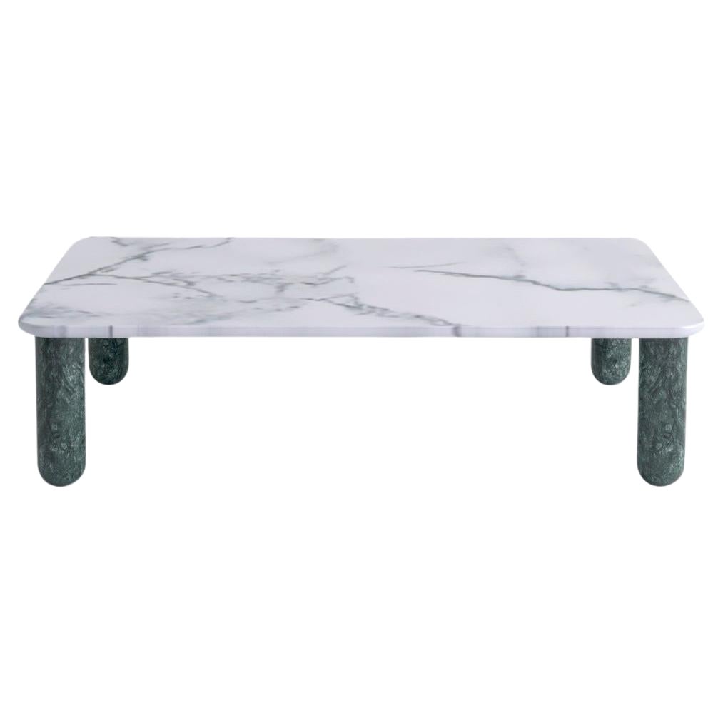 Striking Green and White Marble Coffee Table at 1stDibs