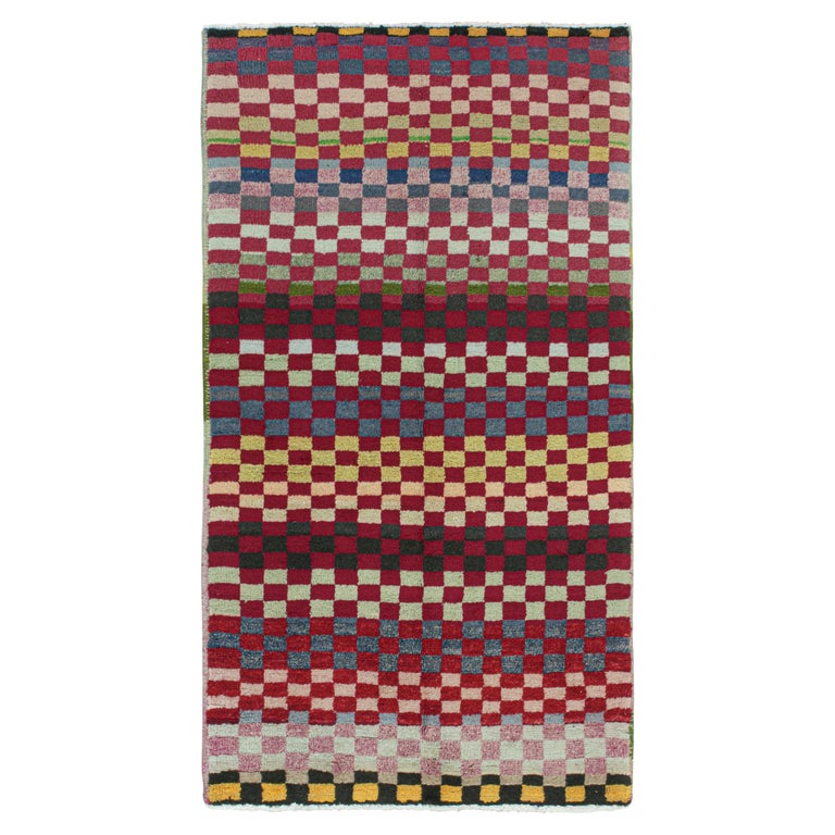 Vintage Zeki Müren Runner in Polychromatic Patterns by Rug and Kilim ...