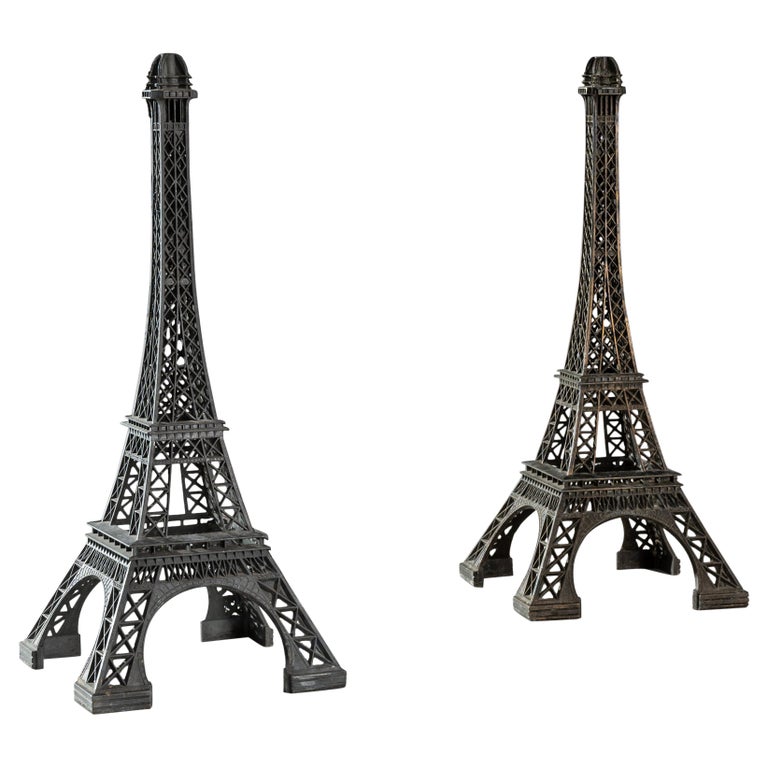 Metal Eiffel Tower Decoration, a Pair For Sale at 1stDibs