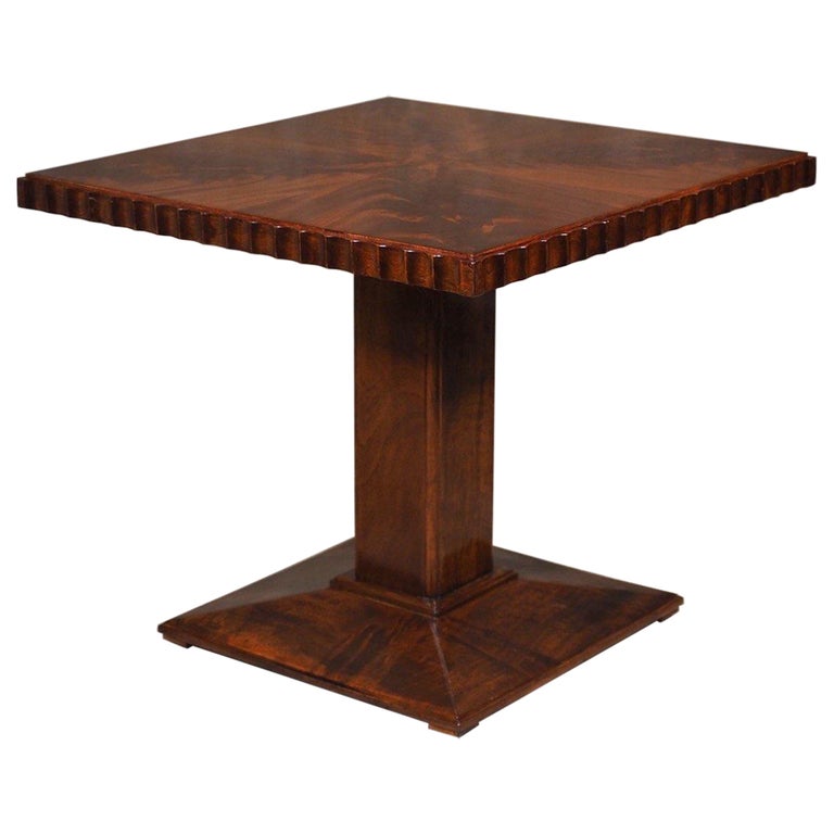 DIM 'Joubert Et Petit' Side Table in Mahogany For Sale at 1stDibs
