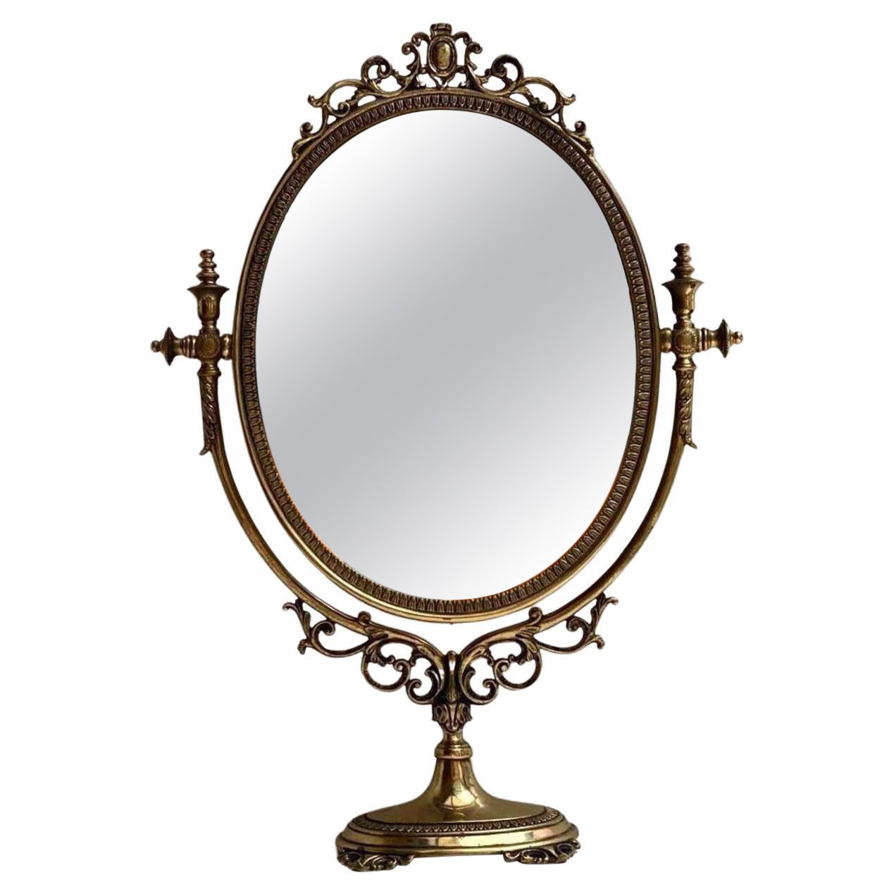 French Antique Table Mirror, circa 1950 For Sale at 1stDibs