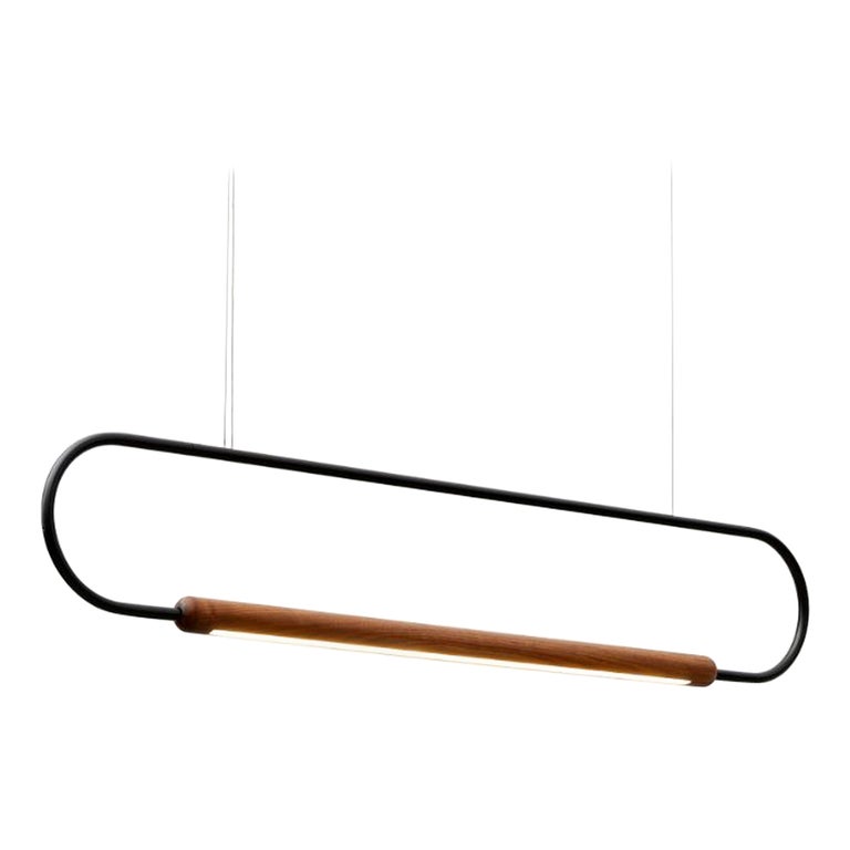 Walnut Large Horizontal Link Pendant by Hollis and Morris For Sale at ...