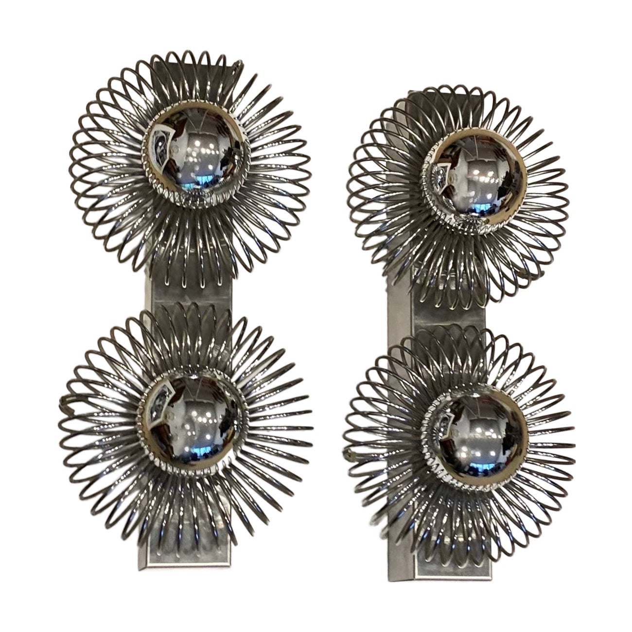 Italian Design Set of Wall Sconces Spring Model by Andrea Lazzari for ...