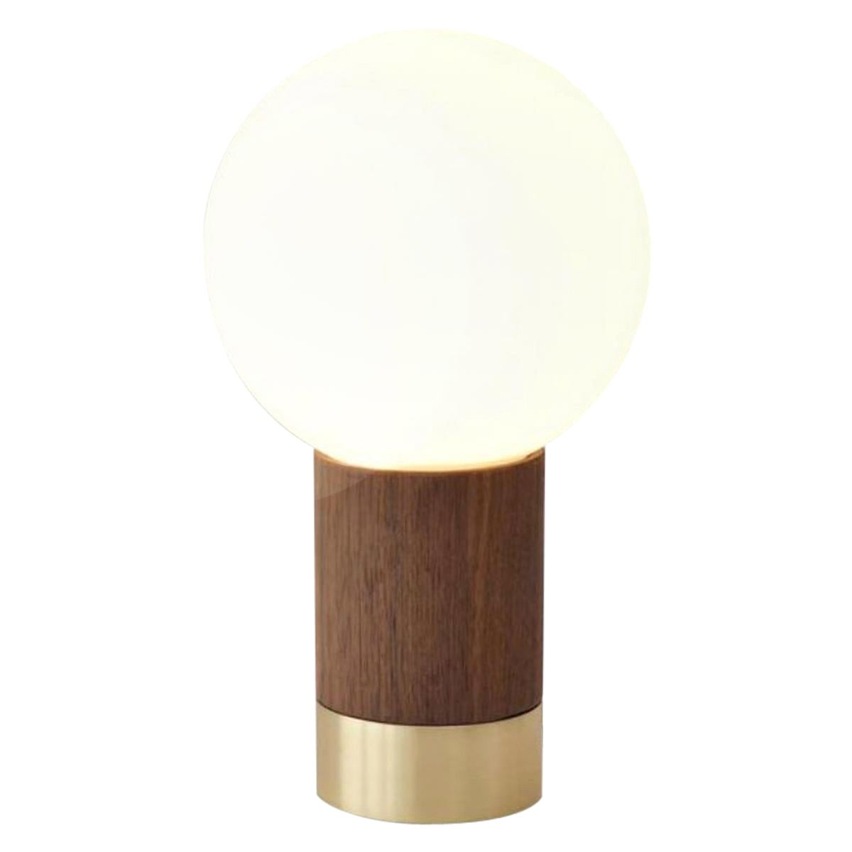 Walnut Junction Table Light by Hollis and Morris For Sale at 1stDibs