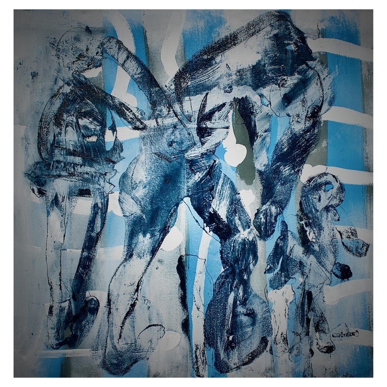 Mixed Media Painting by Steven Colucci, Sea Series For Sale at 1stDibs