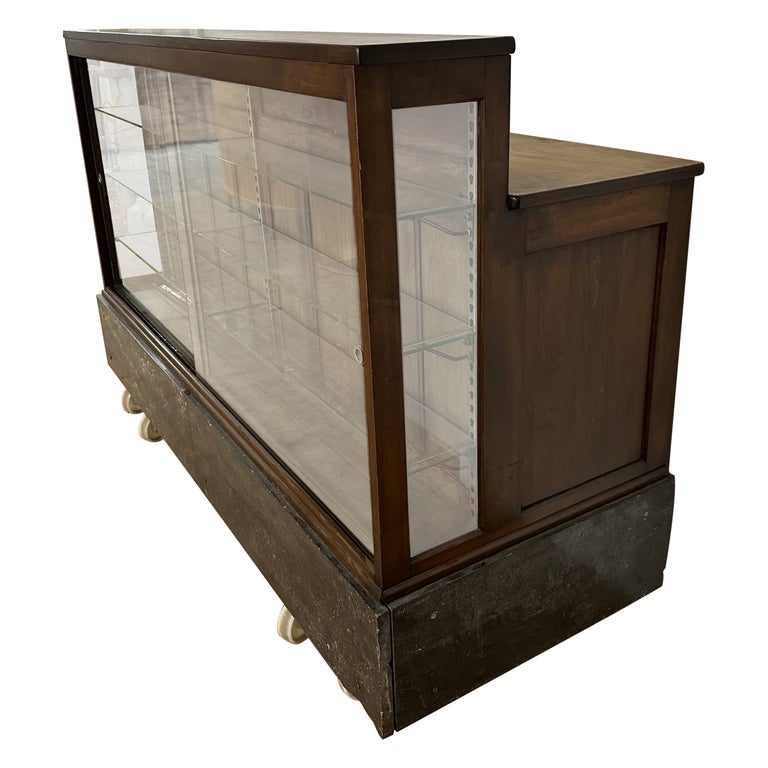 Antique Store Counter Showcase Display Cabinet and Workstation For Sale ...