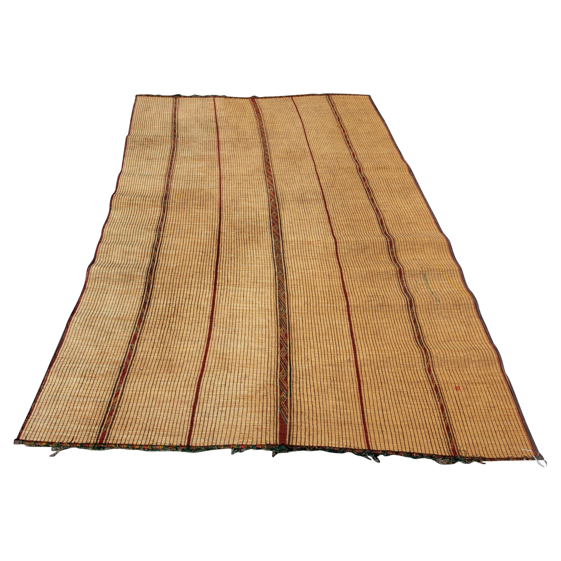 Moroccan Vintage Tuareg Leather Rug at 1stDibs