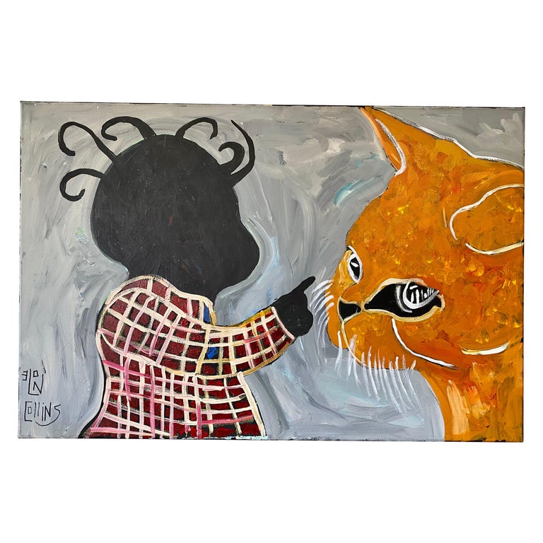 Folk Art by Texas Artist, Leon Collins at 1stDibs