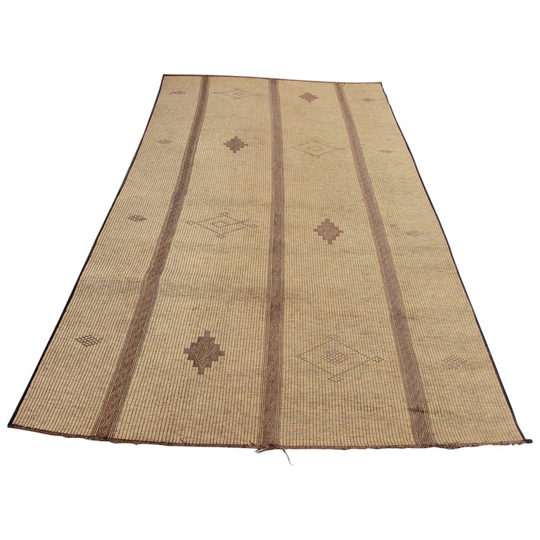 Mid-20th Century Vintage Moroccan Leather Tuareg Rug North Africa For ...