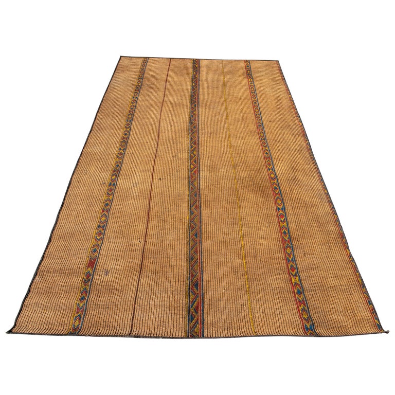 Mid-20th Century Vintage Moroccan Leather Tuareg Rug North Africa For ...