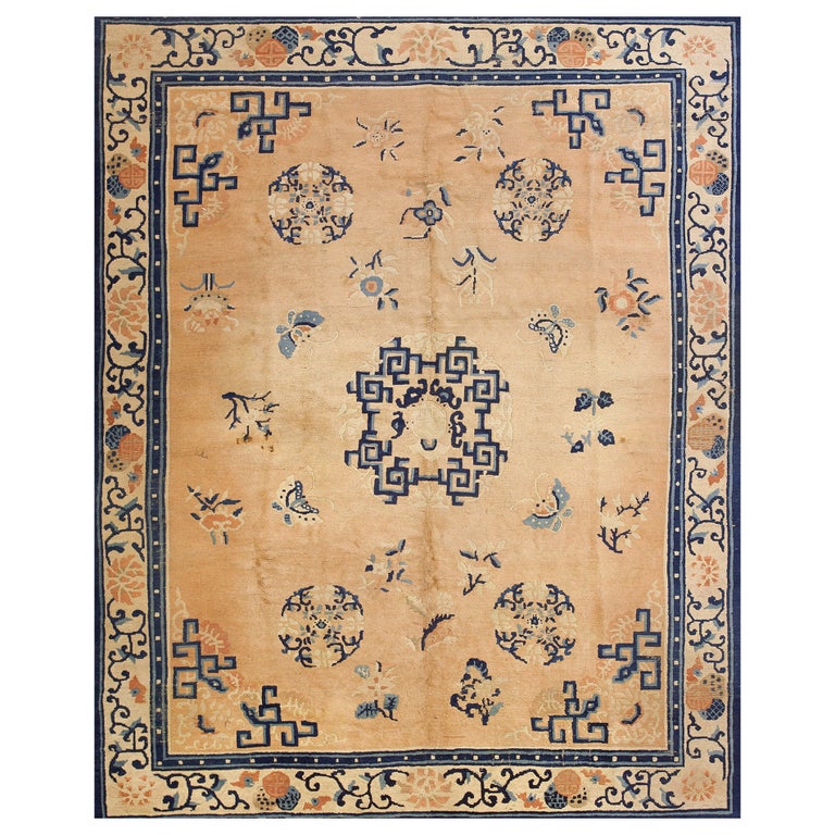 Late 19th Century Chinese Ningxia Carpet ( 8' x 9'6" - 245 x 290 ) For ...