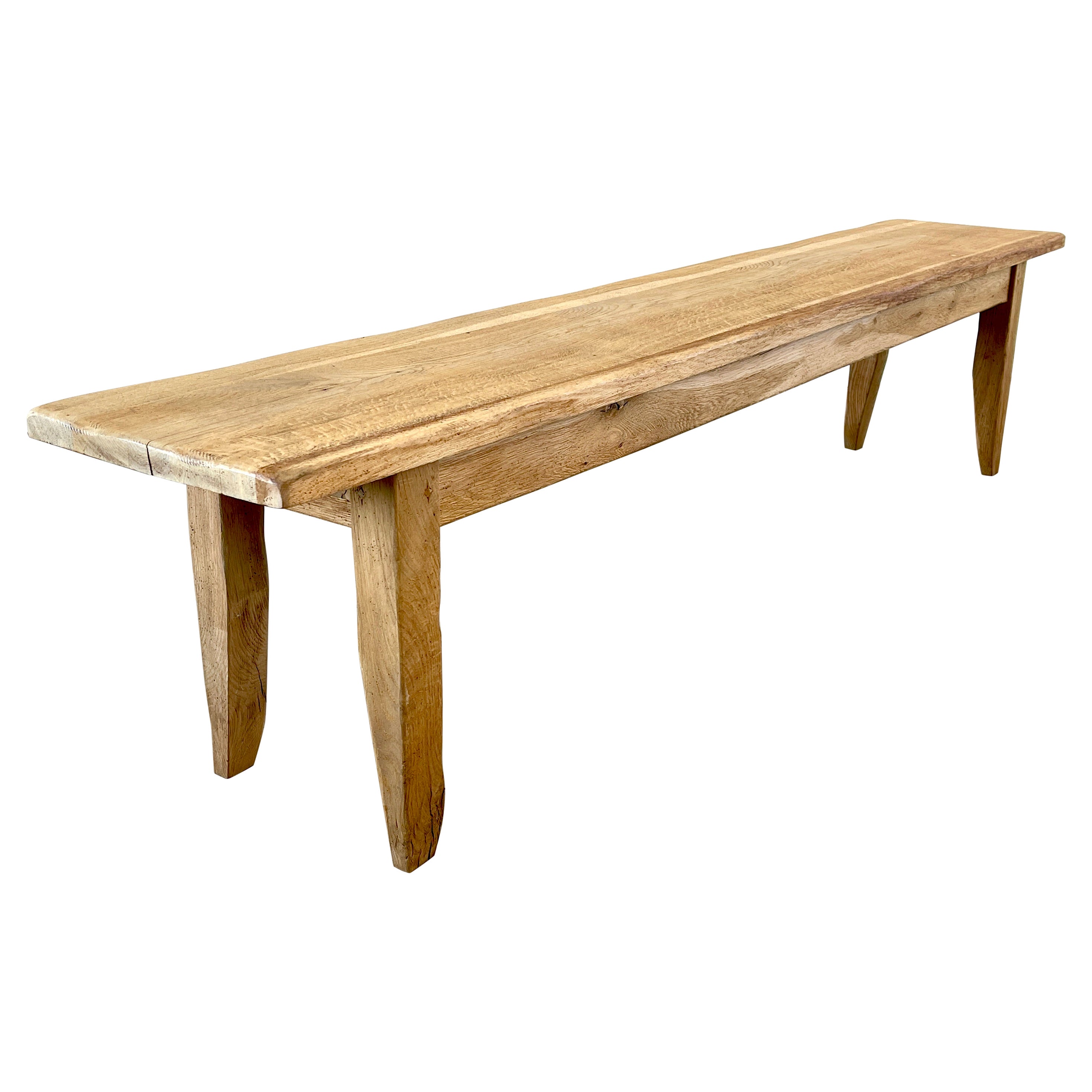 Banque de France Oak Bench, France, circa 1925 at 1stDibs