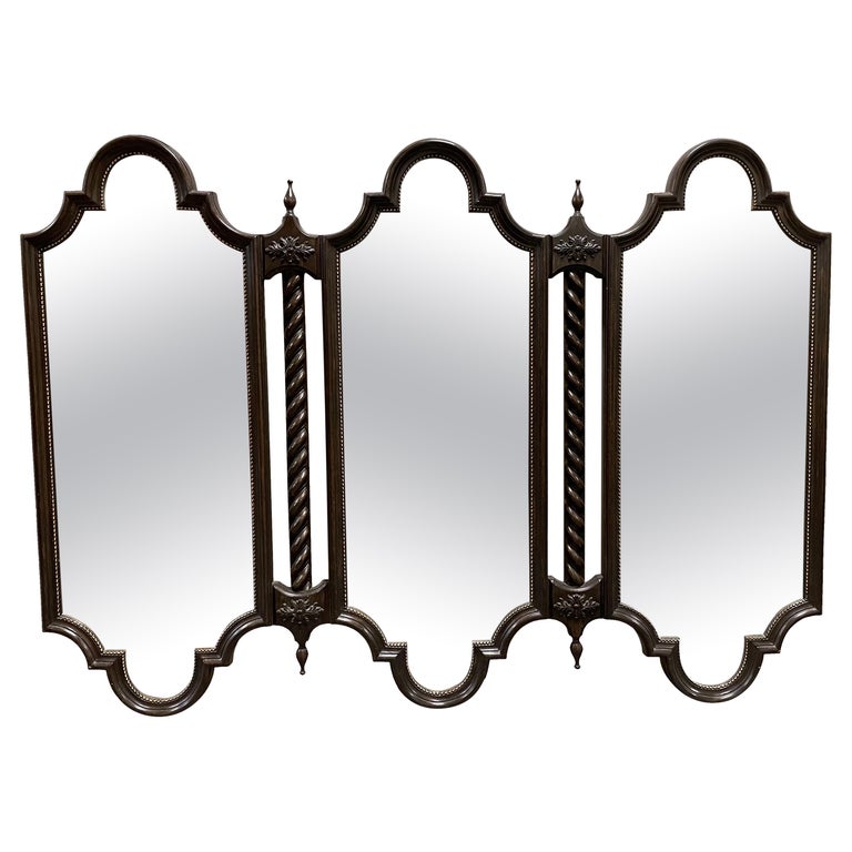 1970s Vintage Mediterranean Style Triple Chest Of Drawers Mirror For ...