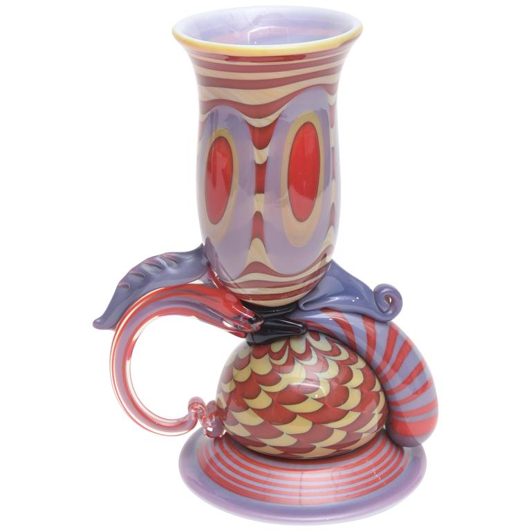 Robert Levin Glass Sculpture/ Vase / Vessel /FINALE SALE For Sale at ...