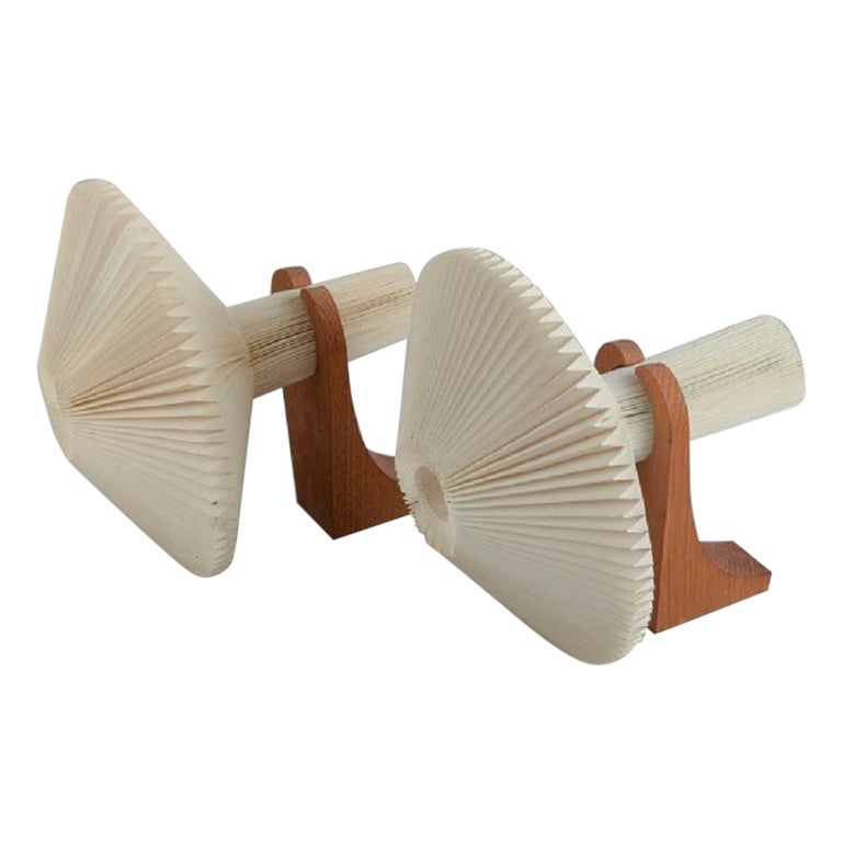 Pair of Le Klint Wall Lamps, Le Klint 204 "the Mushroom", Late 1900s For Sale at 1stDibs