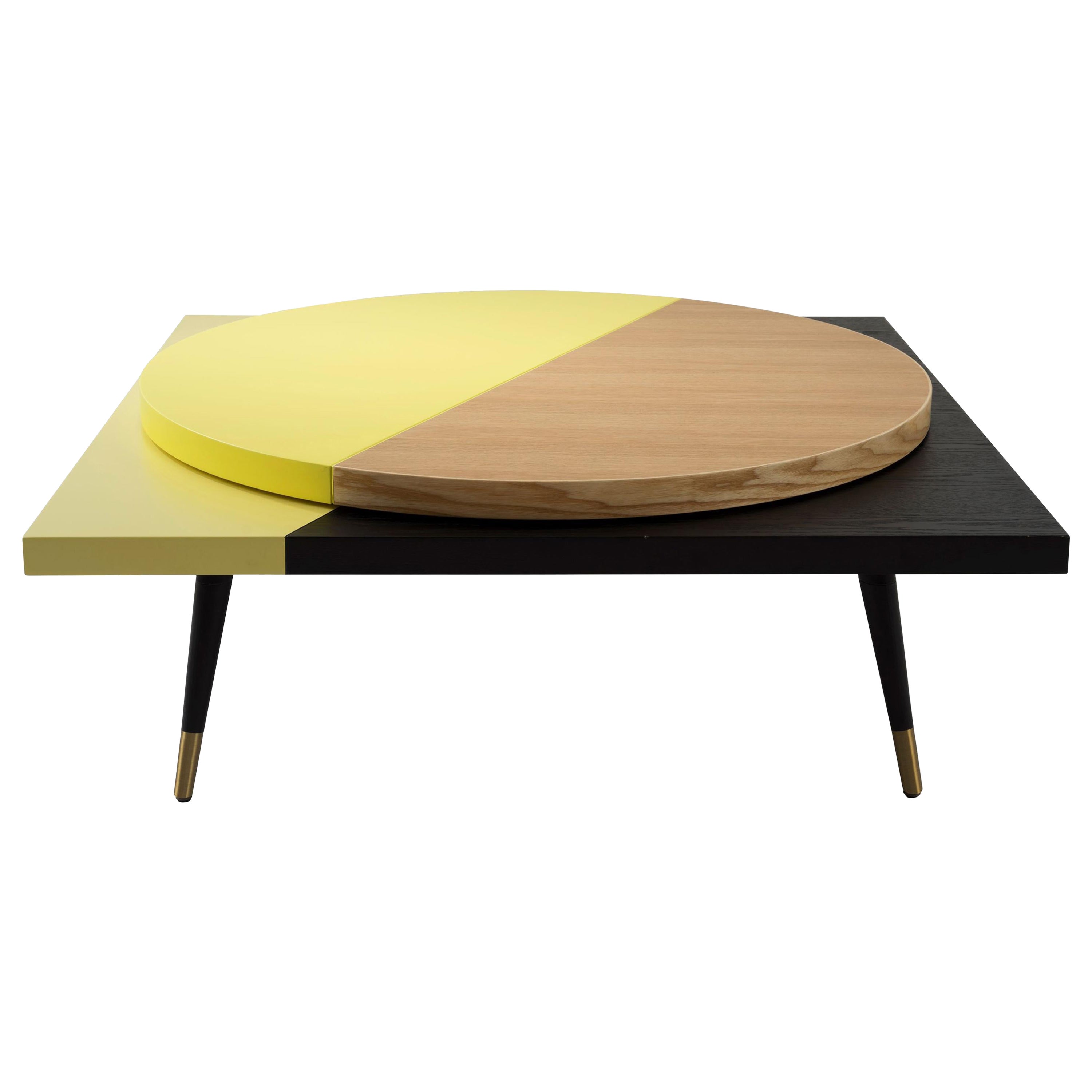 Table ronde tournante à plateau par Thomas Dariel En vente sur 1stDibs