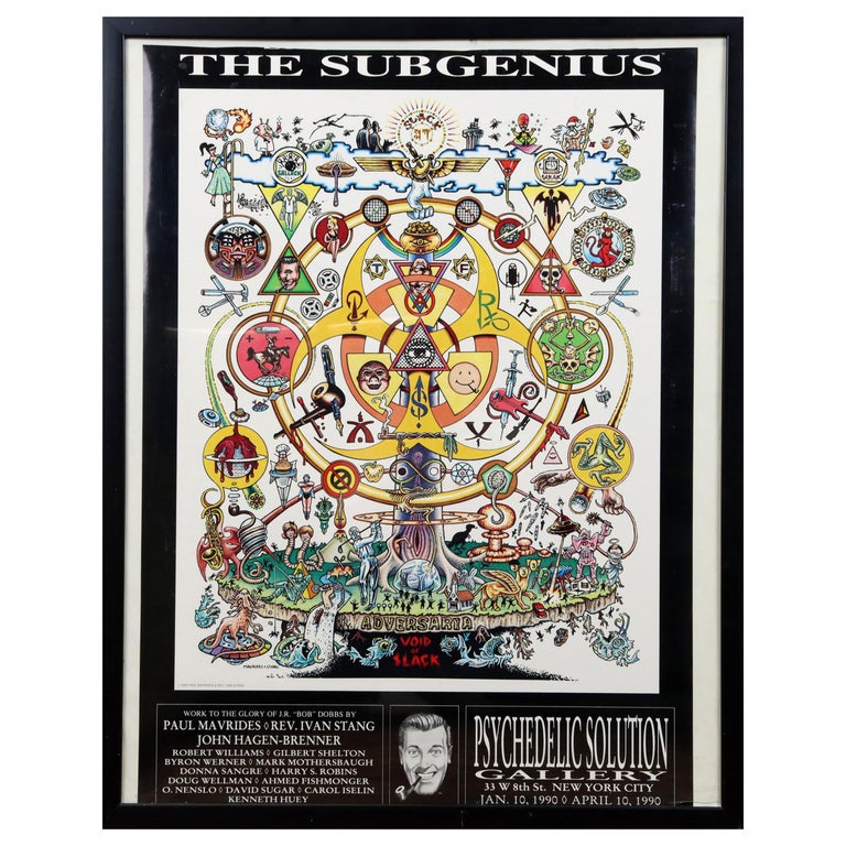 Rare 1990 Church of The Subgenius Psychedelic Solution Gallery Poster ...
