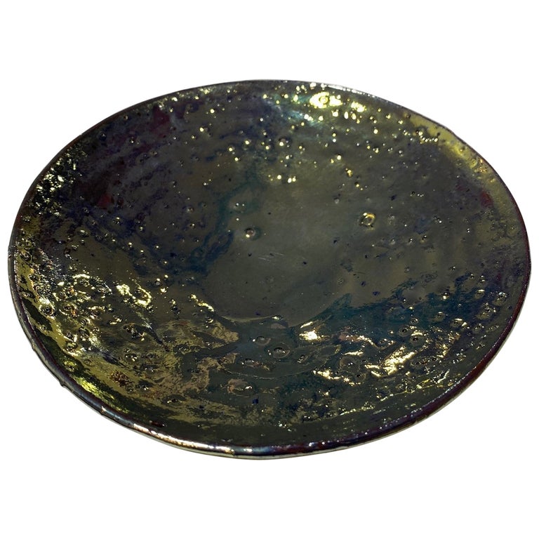 Beatrice Wood Signed Volcanic Iridescent Gold Luster Studio Pottery ...
