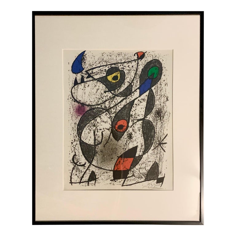 Lithographie en couleur de Joan Miro, signée par l'artiste En vente sur ...