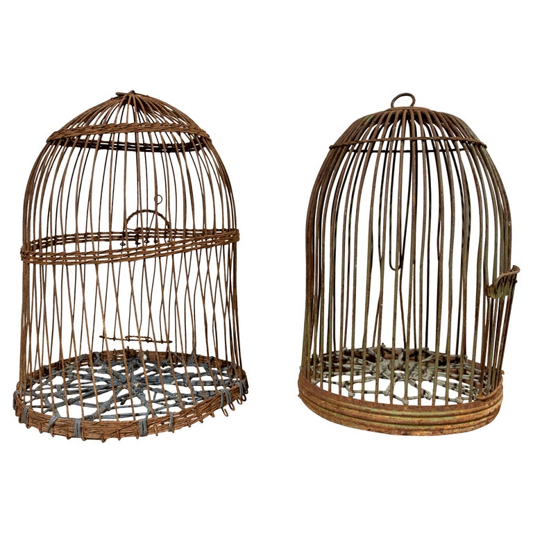 1950s Spanish Pair of Iron Cages For Sale at 1stDibs
