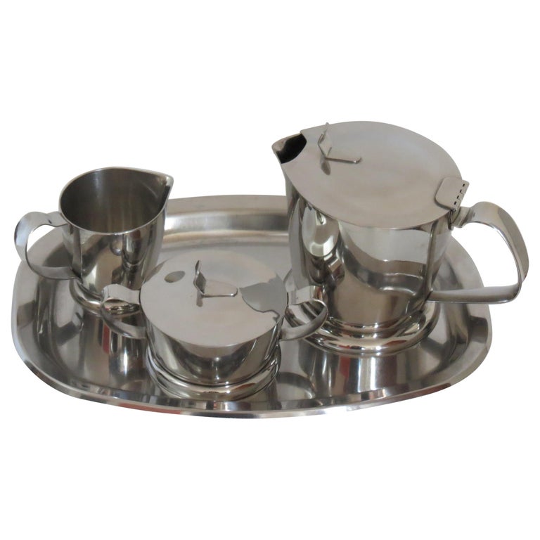 1960s Stainless Steel Tea Set by Gense Sweden For Sale at 1stDibs