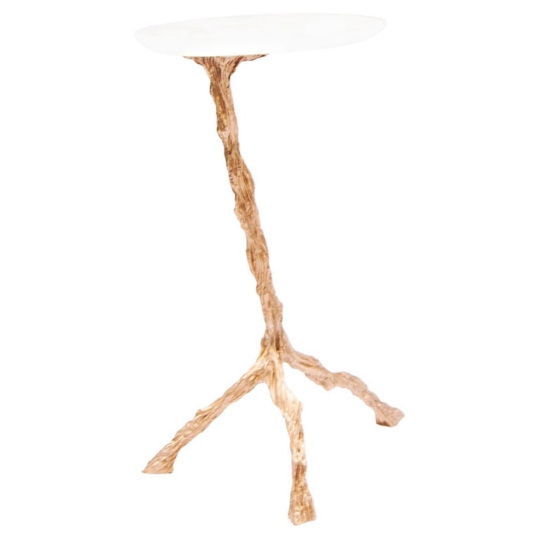 Pancho Drink Table with Onyx Top by Fakasaka Design For Sale at 1stDibs