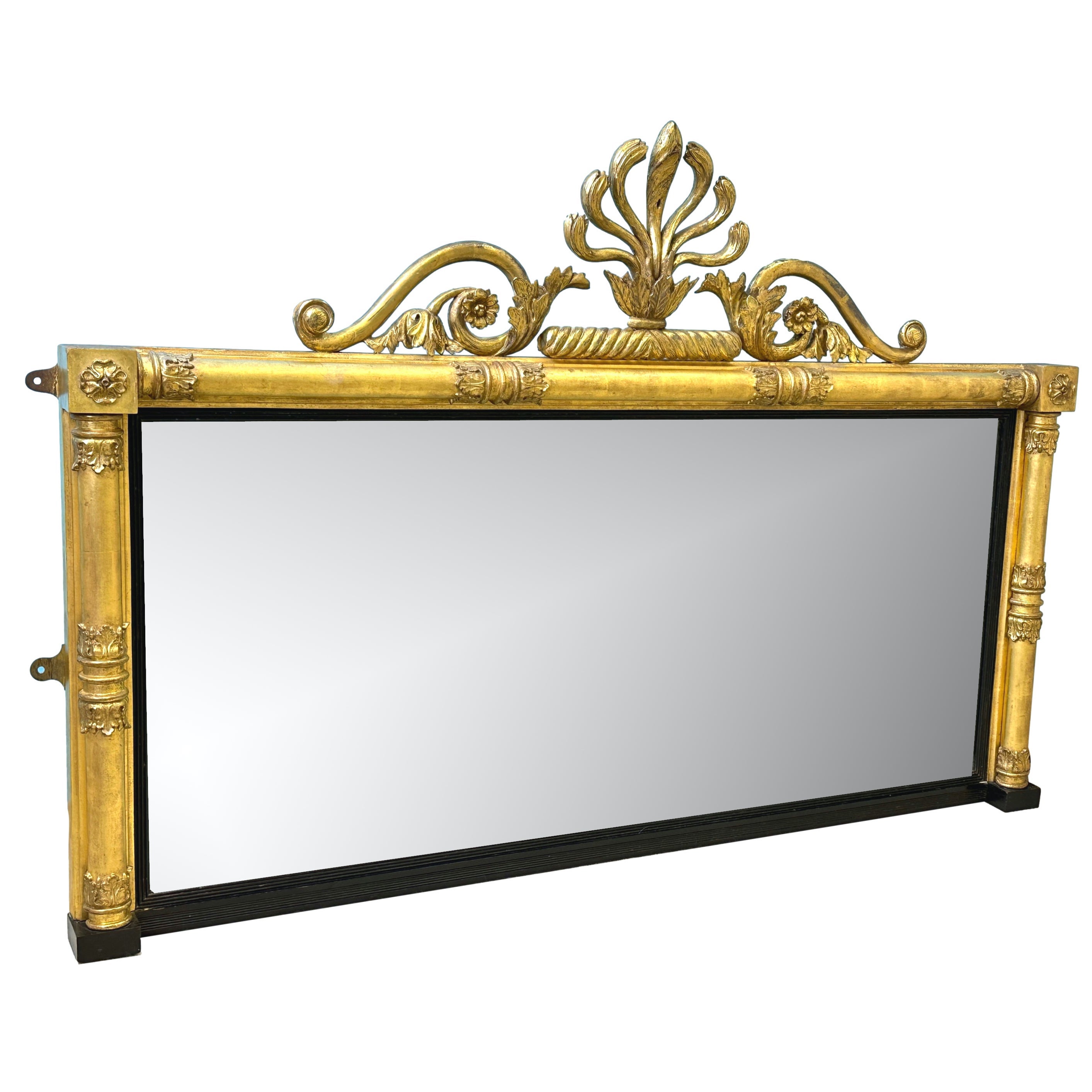 Regency English Rosewood And Gilt Wall Mirror For Sale at 1stDibs ...
