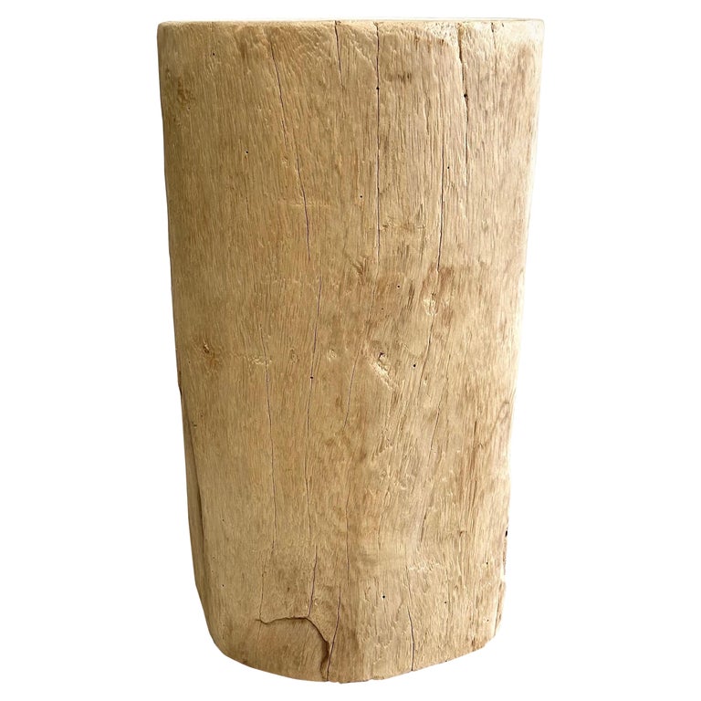 Natural Wood Stump Side Table or Stool For Sale at 1stDibs