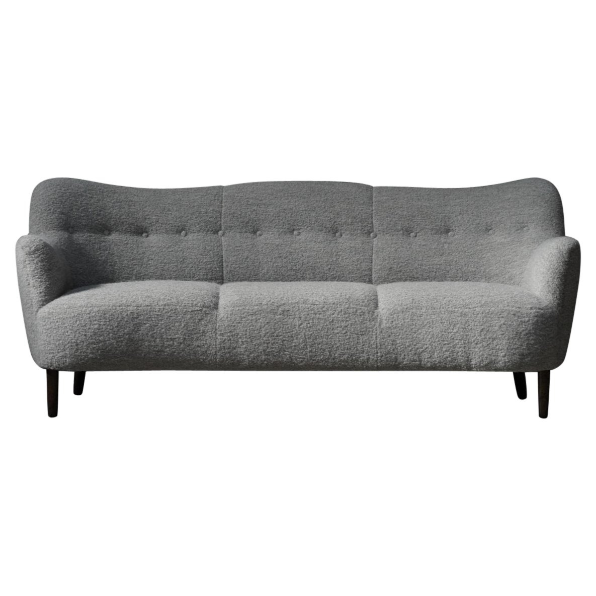 Light Blue Sofa in Bouclé, Denmark at 1stDibs