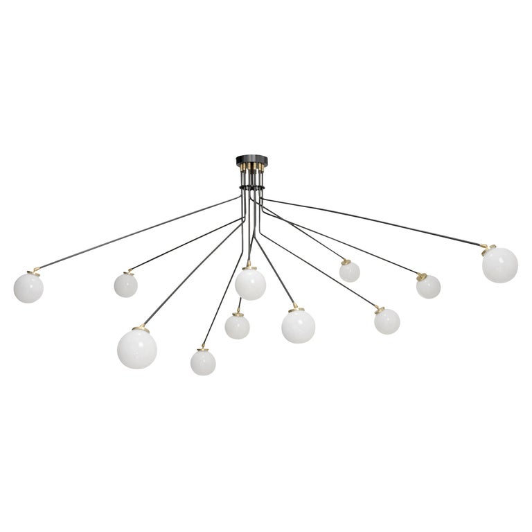 Array Large Opal Pendant Light by CTO Lighting For Sale at 1stDibs
