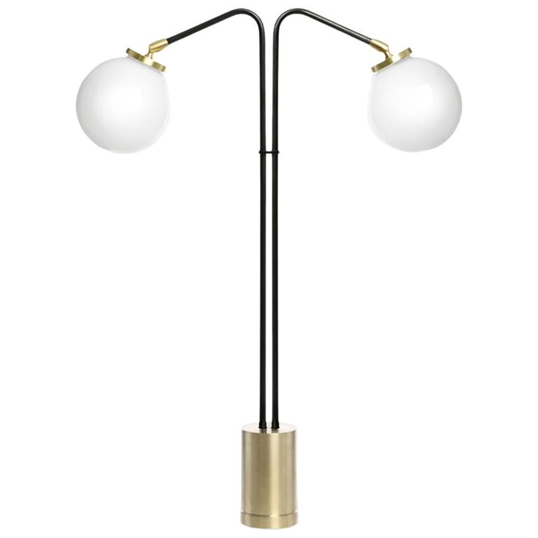 Array Twin Opal Table Lamp by CTO Lighting For Sale at 1stDibs
