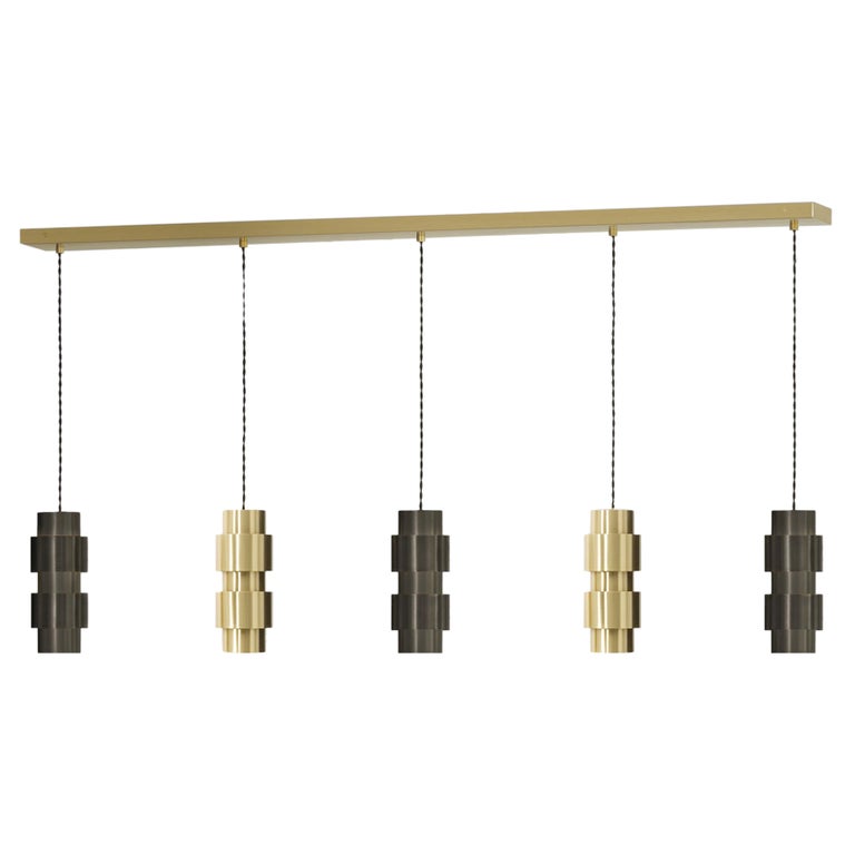 Ring Cluster Long 5 Pendant by CTO Lighting For Sale at 1stDibs