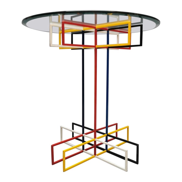 Mondrian Style Table For Sale at 1stDibs