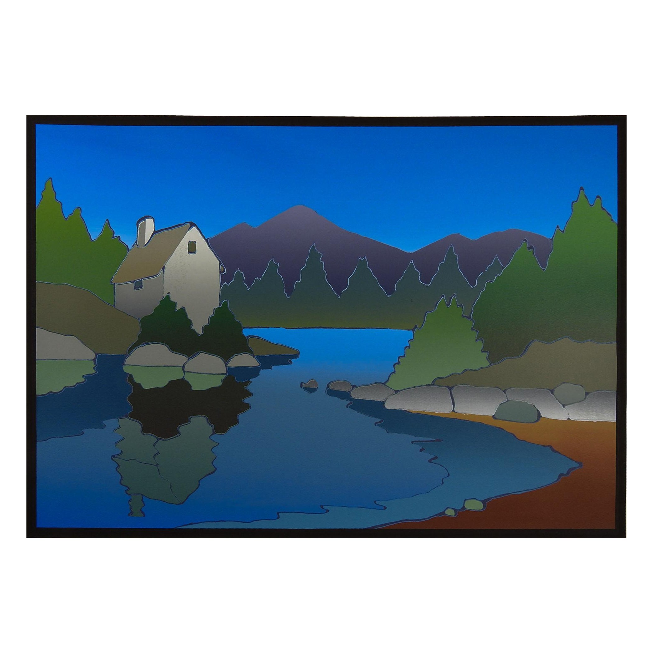 Steve Bloom '18th at Pebble Beach' Golf Game Signed Serigraph For Sale ...